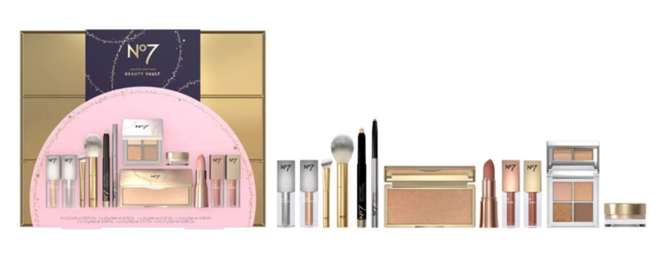 No7 Limited Edition Christmas Beauty Vault - Contents