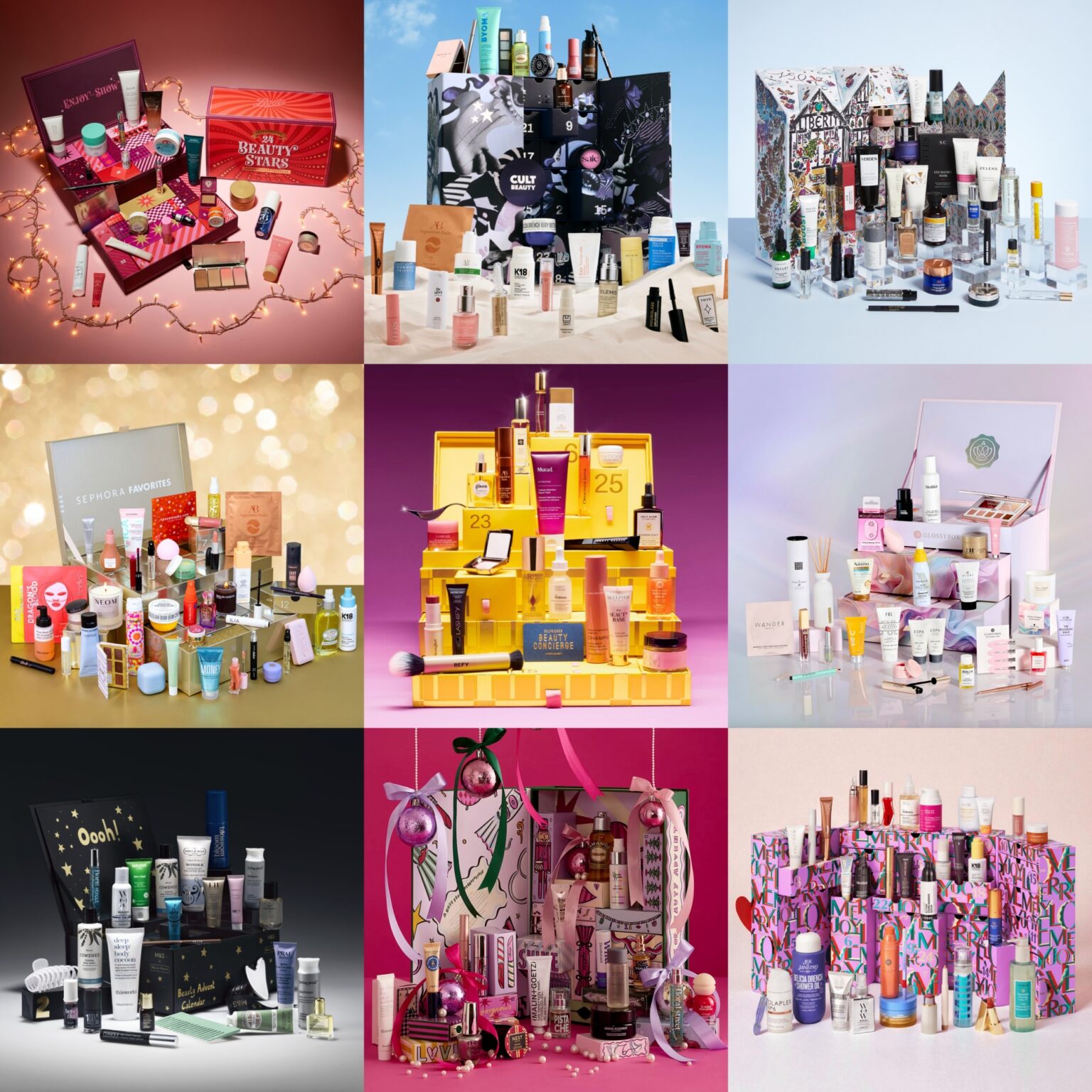 Best Multi-Brand Beauty Advent Calendars 2025: By Price